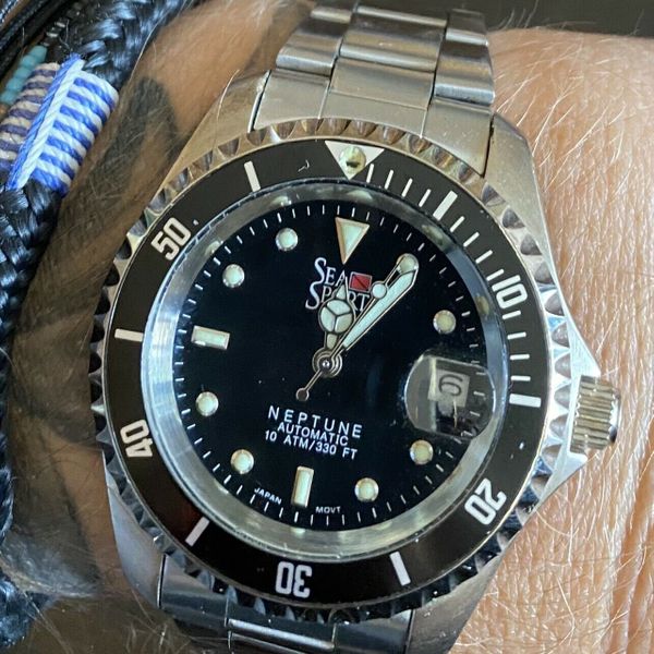 SEA SPORT NEPTUNE DIVE WATCH AUTOMATIC 21 JEWEL MIYOTA CO | WatchCharts ...