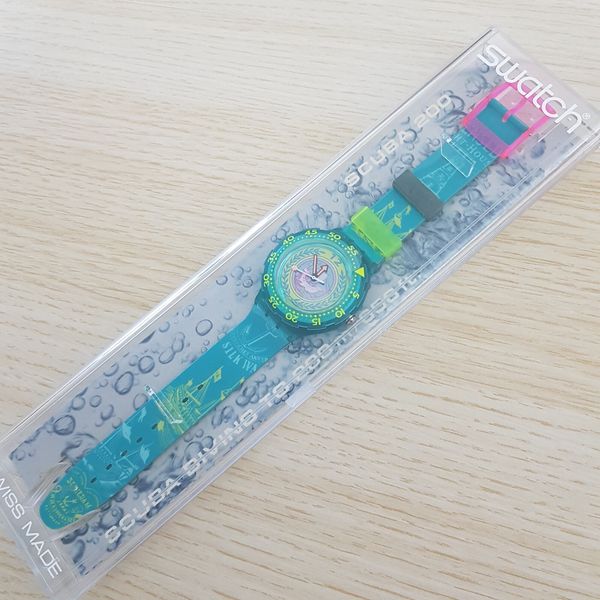 OROLOGIO SWATCH "SHIP OF GLORY", SCUBA 200 (SDG105), MAI INDOSSATO ...