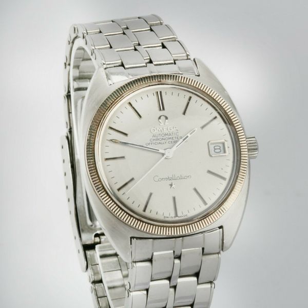Omega Constellation vintage 'C' case Chronometer. white gold bezel ...