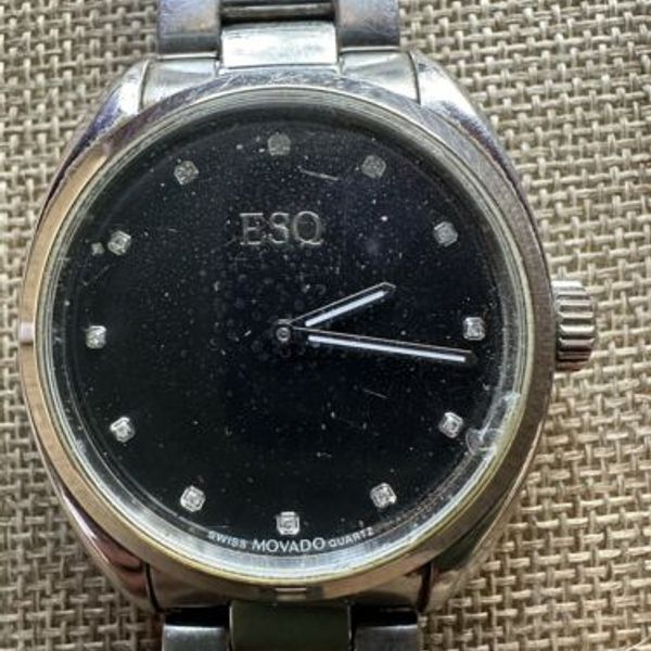 ESQ By Movado Menâ s Swiss Watch Diamond Marker Dial | WatchCharts ...