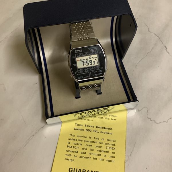 Vintage Timex M-451 Digital Watch 1980s Chronograph Working With Box ...