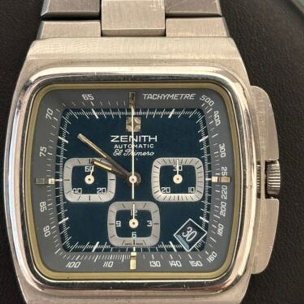 ZENITH El Primero Chronograph Automatic Big Blue TV Screen ...