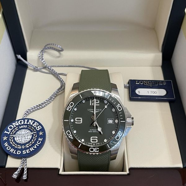 [WTS] Longines HydroConquest 41mm Green with box and tags | WatchCharts