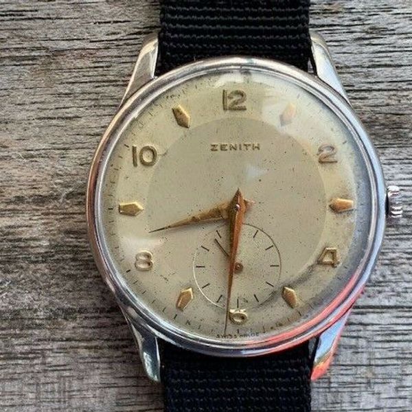 ZENITH 37mm Manual Wind Stainless Steel Watch | WatchCharts Marketplace