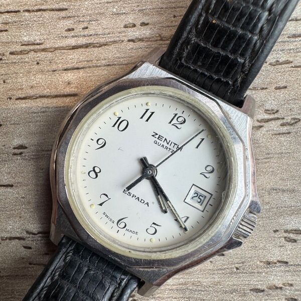 ZENITH ESPADA SWISS MADE QUARTZ WATCH 26MM RARE | WatchCharts Marketplace