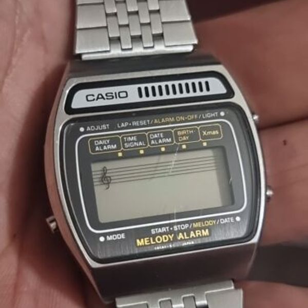 VINTAGE CASIO MELODY ALARM WATCH H104 MODULE 82 CASIO VINTAGE ...