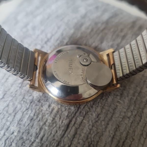 Vintage Timex Electric Rare Gold Tone Beautiful Mens Watch ...