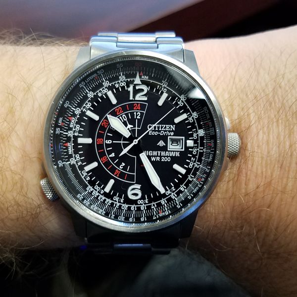Citizen Nighthawk Eco-drive w Sapphire | WatchCharts Marketplace