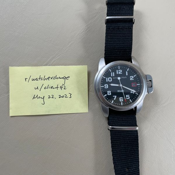 [WTS] Hamilton Khaki 6309 Quartz Crown Guard Black Sapphire Crystal ...