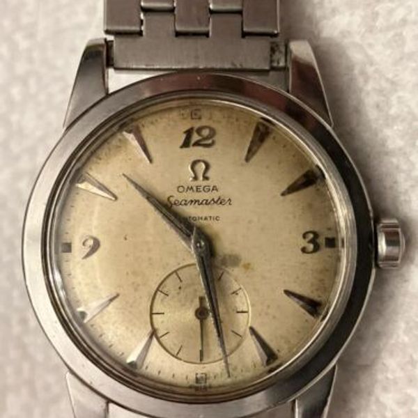 1950s Omega Seamaster Automatic Cal Ref FX6282 Men's Watch Sub Second ...