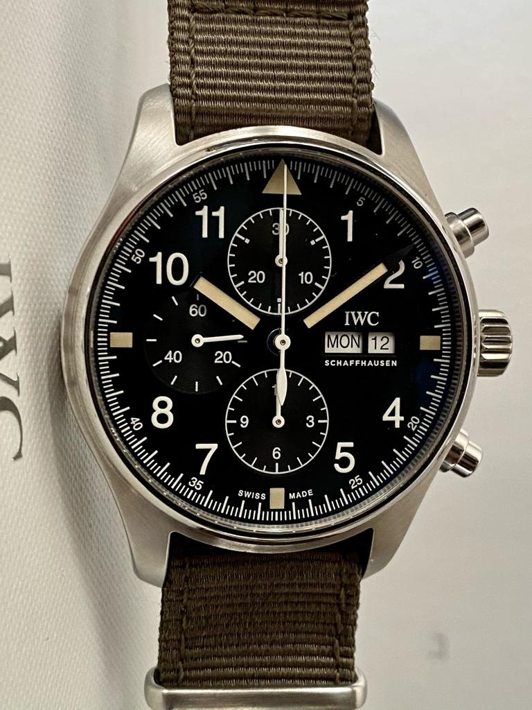 FS: IWC Pilot Chronograph 3777-24 “3706 Tribute” Full Kit | WatchCharts ...
