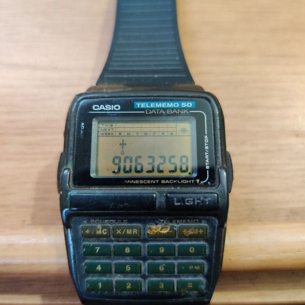 CASIO DBC-630 RARE VINTAGE CASIO WATCH CASIO DATABANK 50 CASIO 80'S ...