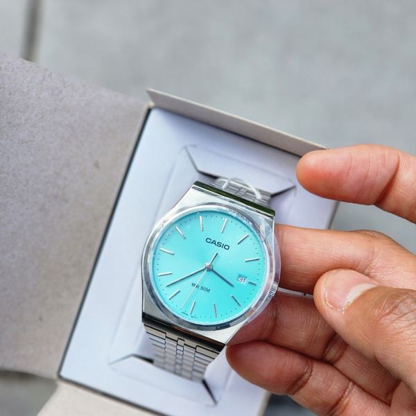 Casio Tiffany Blue MTP-B145 / MTP-B145D Unisex Watch | WatchCharts ...