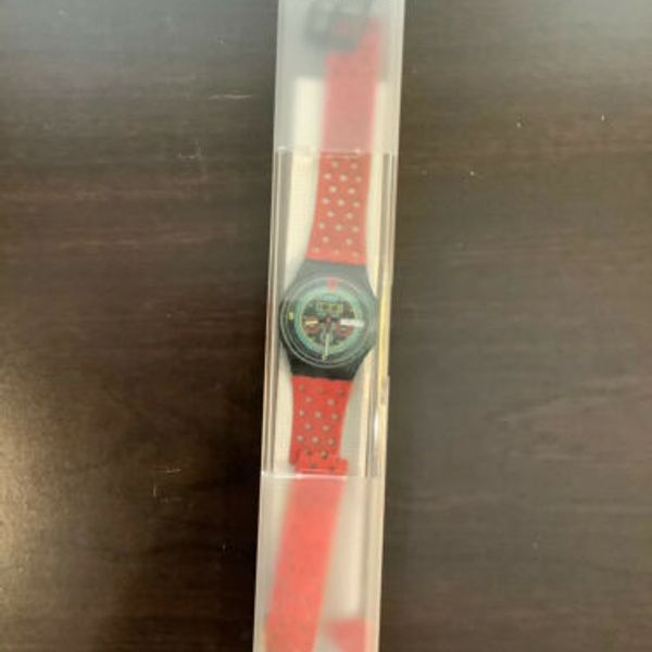 Vintage Swatch Watch 1987 Navigator GB707 Used w/ Original Case ...