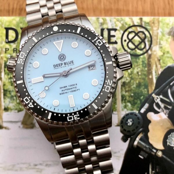 FS: Deep Blue Diver 10000 II 40mm Watch with Pastel Blue Dial ...