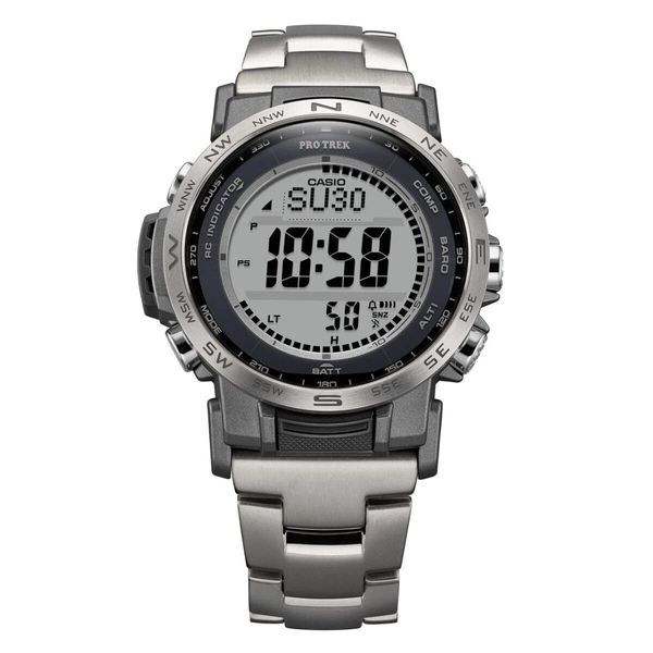 CASIO PRO TREK PRW-35TLD-7JF Luminous Dial Titanium Digital Solar Men ...