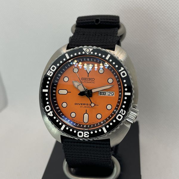 [WTS] An Orange Turtle! A Modded San Martin diver, OEM Seiko Hands and ...