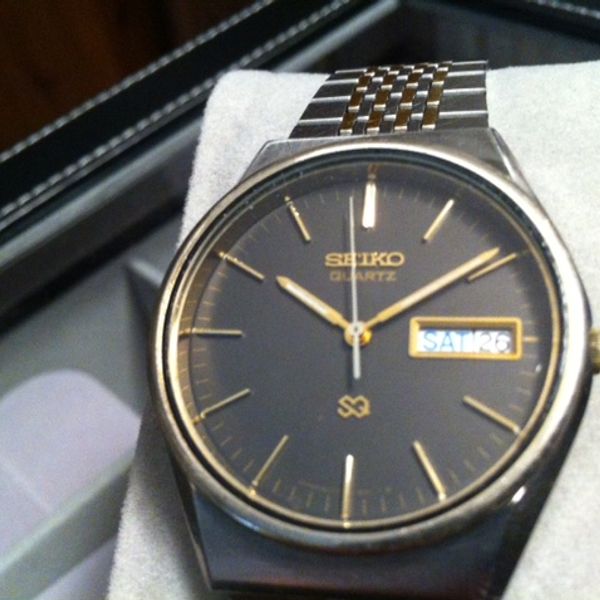 FS Vintage? Seiko SQ 8223 8009 Charcoal Dial original band nice just ...