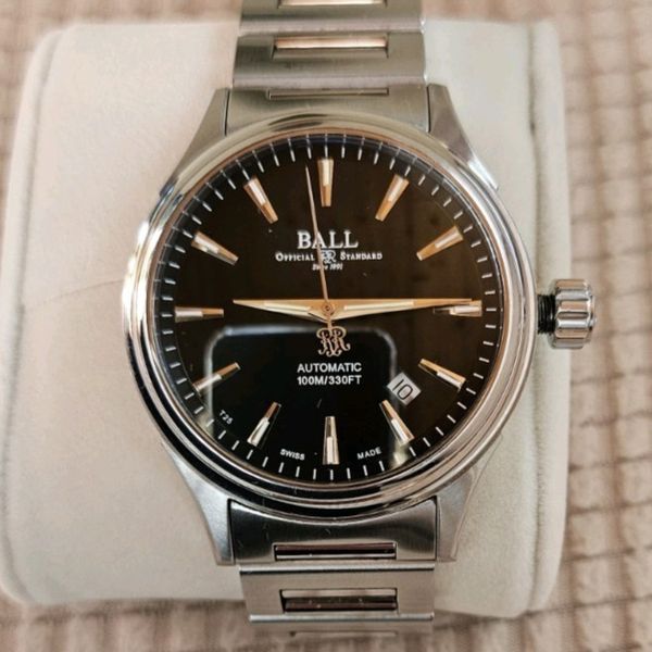 BALL Official RR Standard Rail Road watch - NM20980 - Working - READ ...