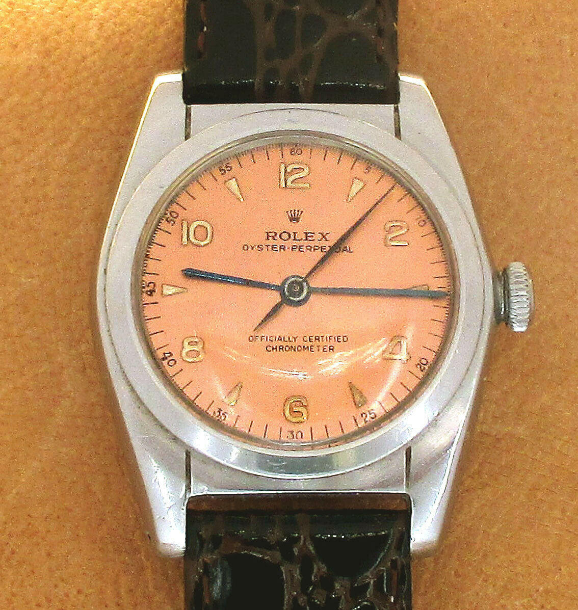 Rolex Oyster Perpetual Bubbleback 2940 copper tone dial | WatchCharts