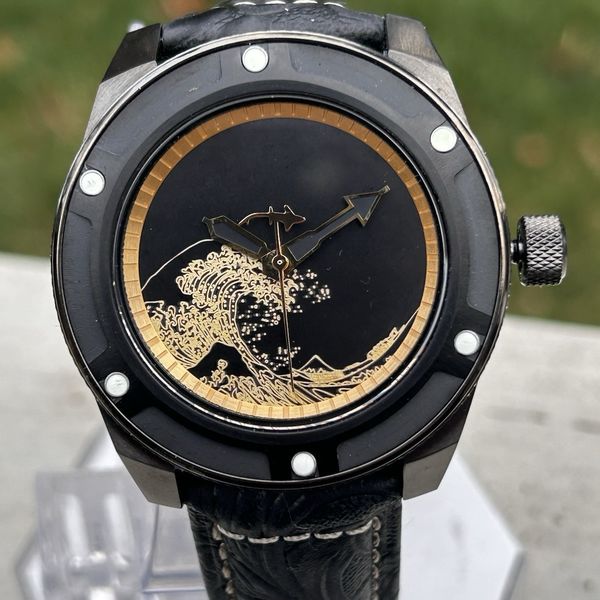Wakeusamods 43mm King Samurai Kanagawa Custom Modded Watch Seiko NH35 ...