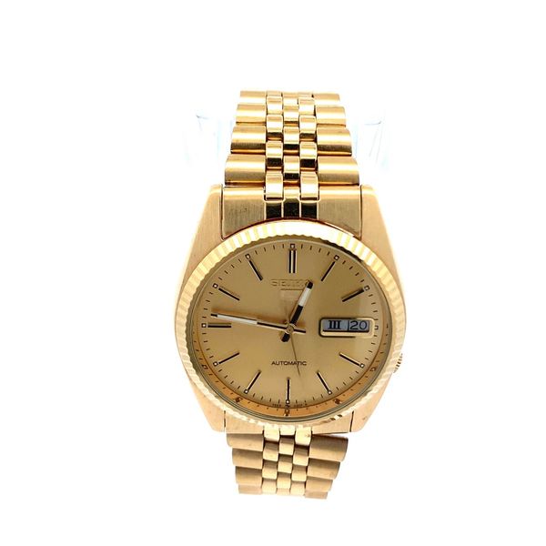 SEIKO 5 7009-3110 Automatic Gold Dial Day/Date Men's Watch | WatchCharts Marketplace
