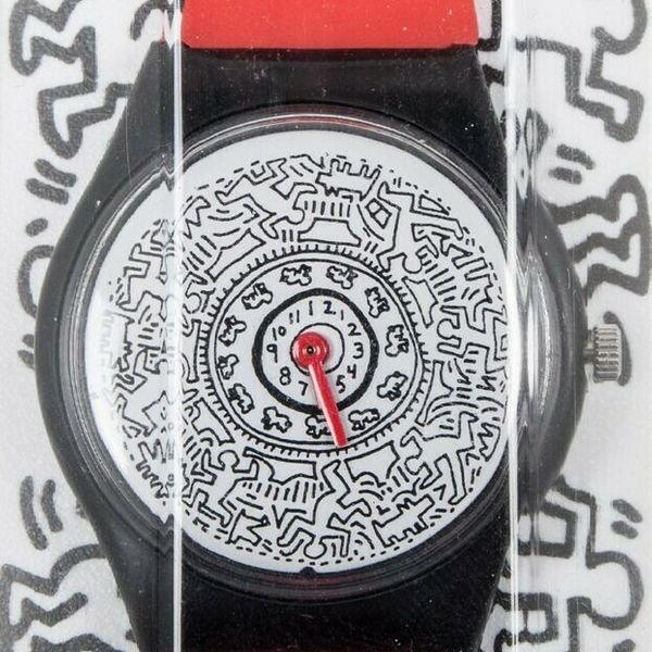 Original NEW in box Keith Haring Rare Model "Running Time" Art Swatch ...