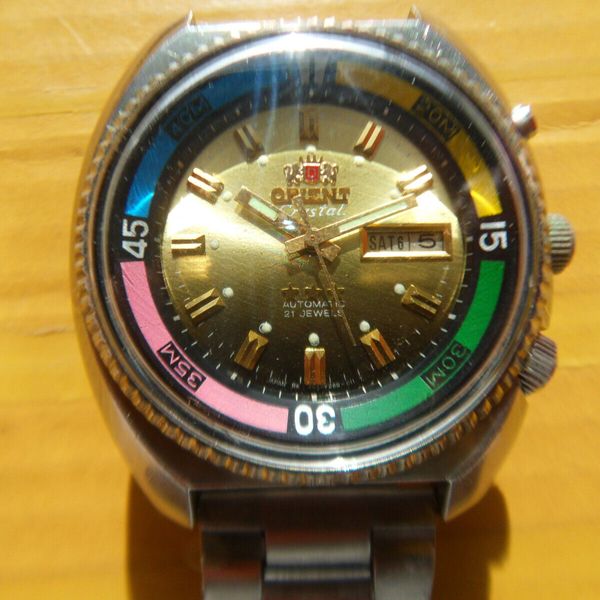 Vintage JAPAN ORIENT 21 Jewels Automatic Diver's Watch | WatchCharts Marketplace