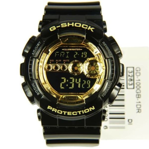 CASIO G-SHOCK GD-100GB-1CR 3263 BLACK/GOLD WATCH | WatchCharts Marketplace