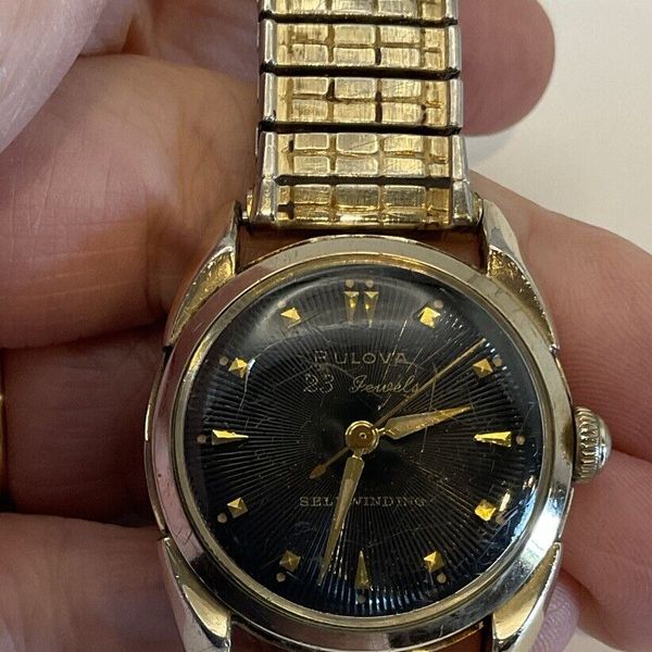 VTG Bulova 23 Jewels Sunburst Self Winding Automatic Men 50-60s Watch Works Read | WatchCharts ...