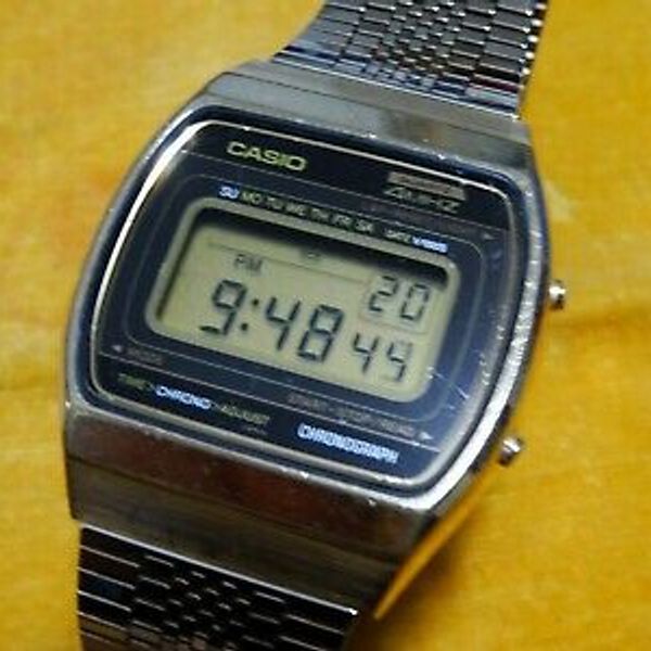 VINTAGE CASIO 1978 RARE 4MHZ CHRONO DIGITAL GOLD MODULE (75) H103G ...
