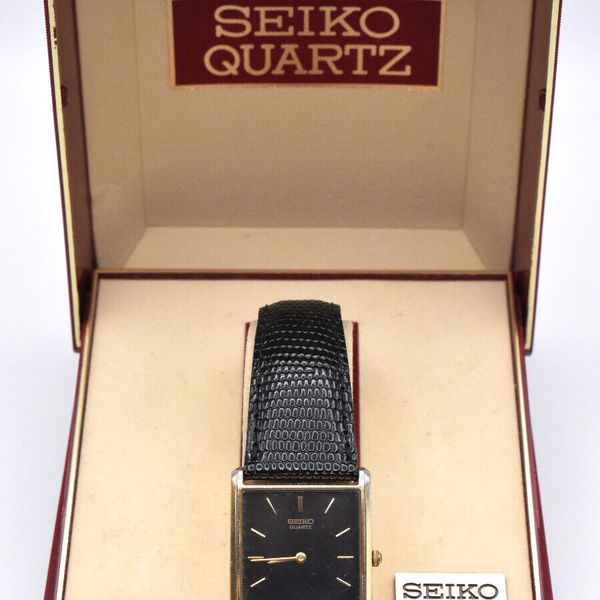 Vintage Seiko 5Y30-5080 Tank Style Men's Quartz Watch In Original Box ...