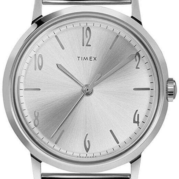 Timex Marlin Silver Dial Mesh Band Hand-Wound Mechanical Watch - New in ...