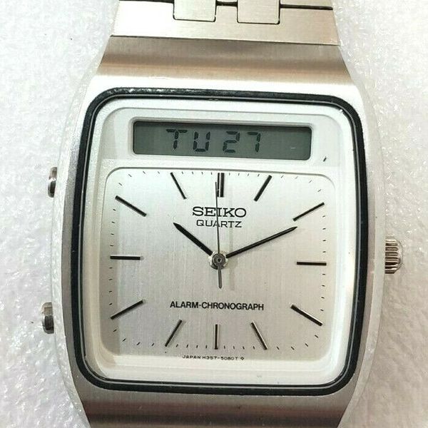 SEIKO H357 5109 AO ALARM CHRONOGRAPH WRISTWATCH JAPAN. RUNS ...