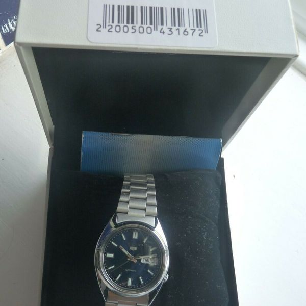 Seiko 5 SNXS77K1 Automatic Blue Dial 7S26-0480 Stainless Steel Watch ...