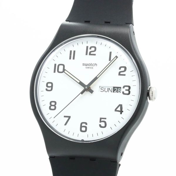 Swatch [SWATCH] Twice again SUOB705 men's white plastic watch clock ...