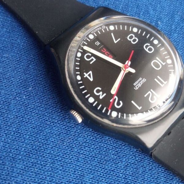 SWATCH GB750 - RED SUNDAY / AG2003 * NEW STRAP | WatchCharts Marketplace