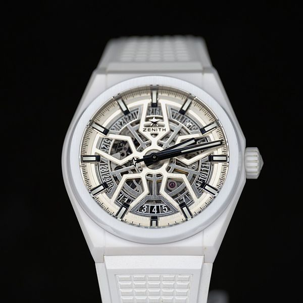 Zenith Defy Classic White Ceramic Skeleton 49.9002.670/01.R792 Mint ...