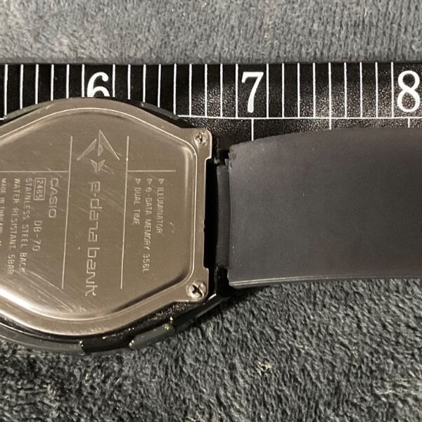 CASIO Watch e-data bank Illuminator Memory 356L WR 5-Bar Dual Time NEW ...