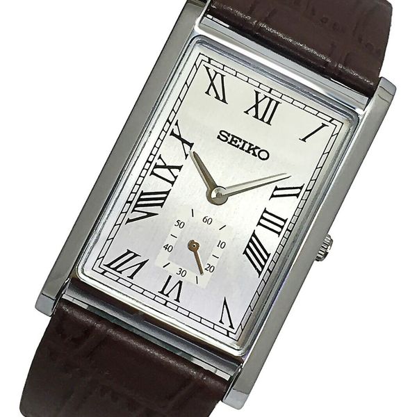 Seiko Sub-Second Slim Quartz Luxury/Formal Men's Japanese SS Wrist ...