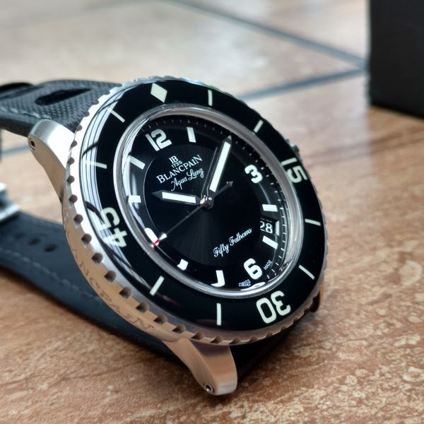 SOLD: Blancpain Tribute To Fifty Fathoms Aqua Lung 5015c | WatchCharts