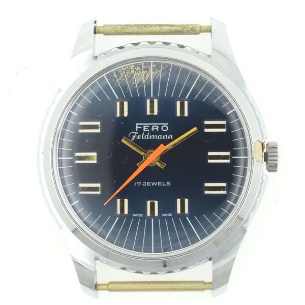 FERO FELDMANN Swiss NOS Swiss Men's Vintage Watch Cal. EB 8810 Working ...