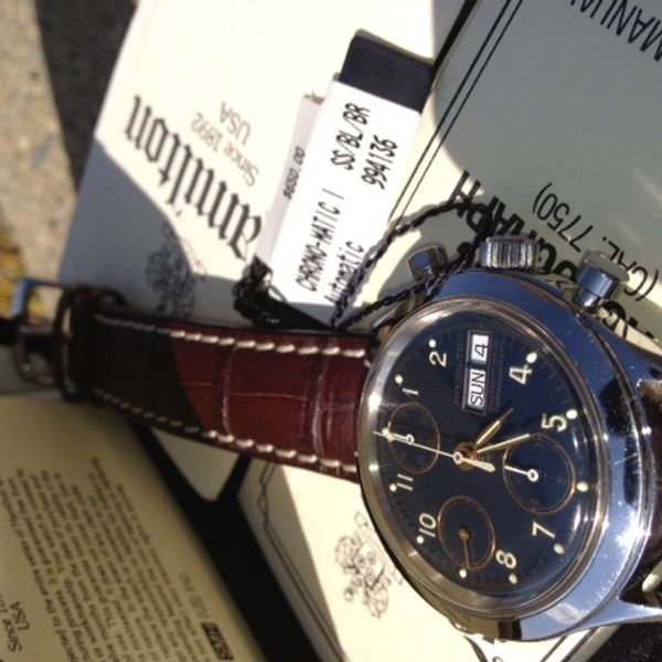 FS: Vintage Hamilton Chrono - Auto - Valjou 7750 - Box Papers $295 ...