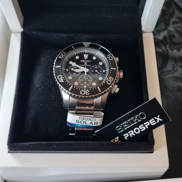 Seiko Prospex Diver Chronograph SSC015P1 Solar Divers Watch Watch ...