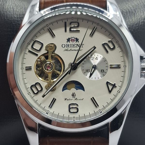 Orient EPSON Automatic 21-jewels Semi-skeleton Open-heart Design Men's ...