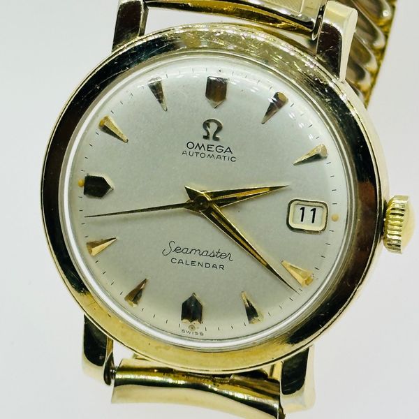 Omega Seamaster Calendar Ref KX6082 Arrowhead Markers 10K Gold Filled ...