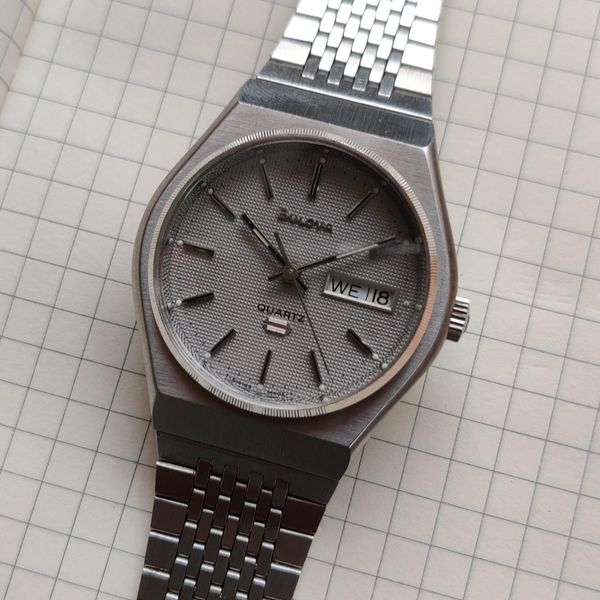 [WTS] Vintage Bulova *Accutron N8* Quartz 1975 Ref# N8 5-592666 Swiss Tapisserie Dial -- 175 ...