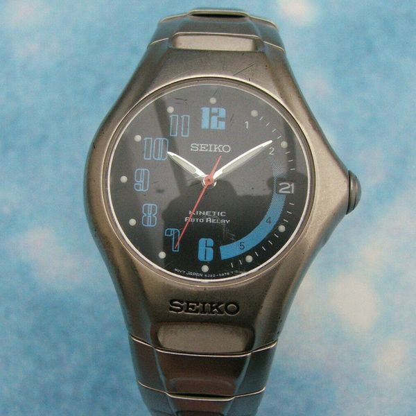 SEIKO 5J22 0B00 Kinetic Sports Watch, GWO, New Capacitor Fitted | WatchCharts Marketplace