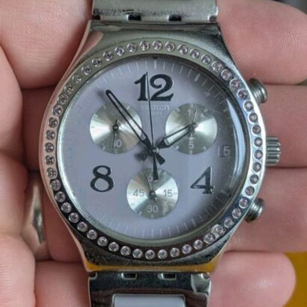 Ladies Swatch Irony Chronograph Watch Working Great Condition ...