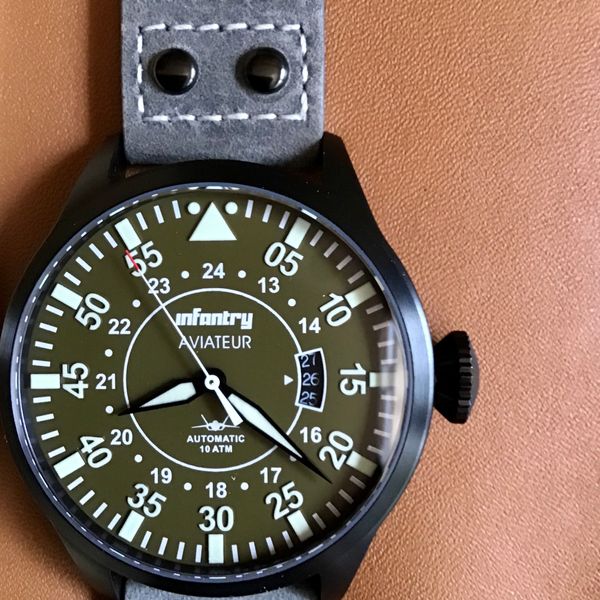 Infantry Watch Co Aviateur Tactical OD Special Edition | WatchCharts ...